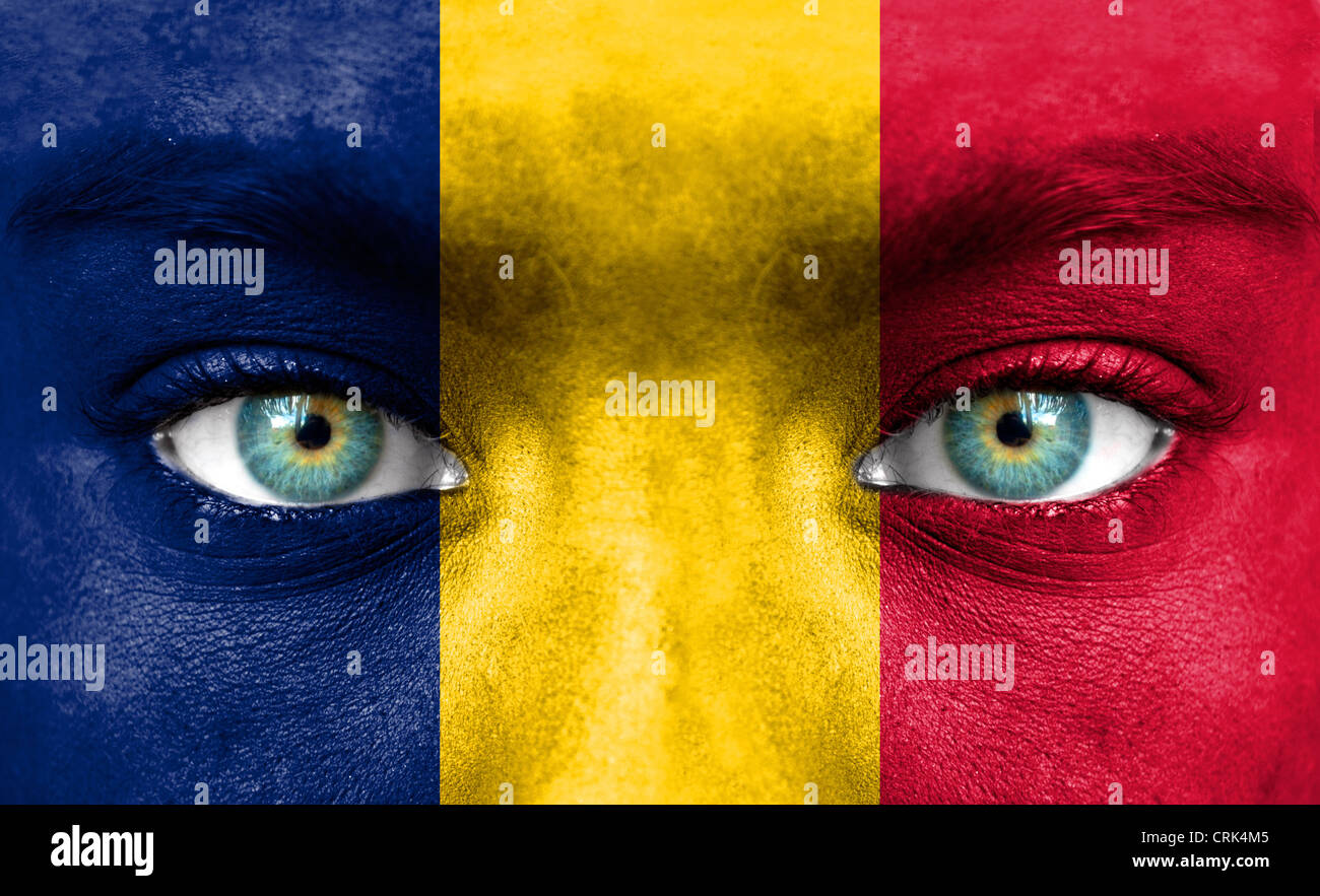 Chad flag map hi-res stock photography and images - Alamy