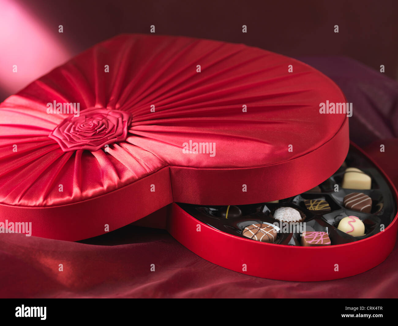 Chocolates in decorative box Stock Photo - Alamy