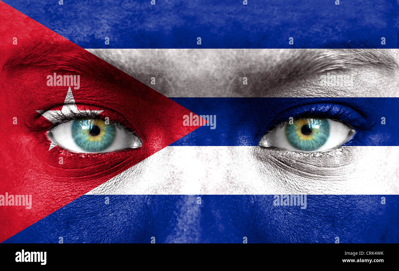 Cuba flag map hi-res stock photography and images - Alamy