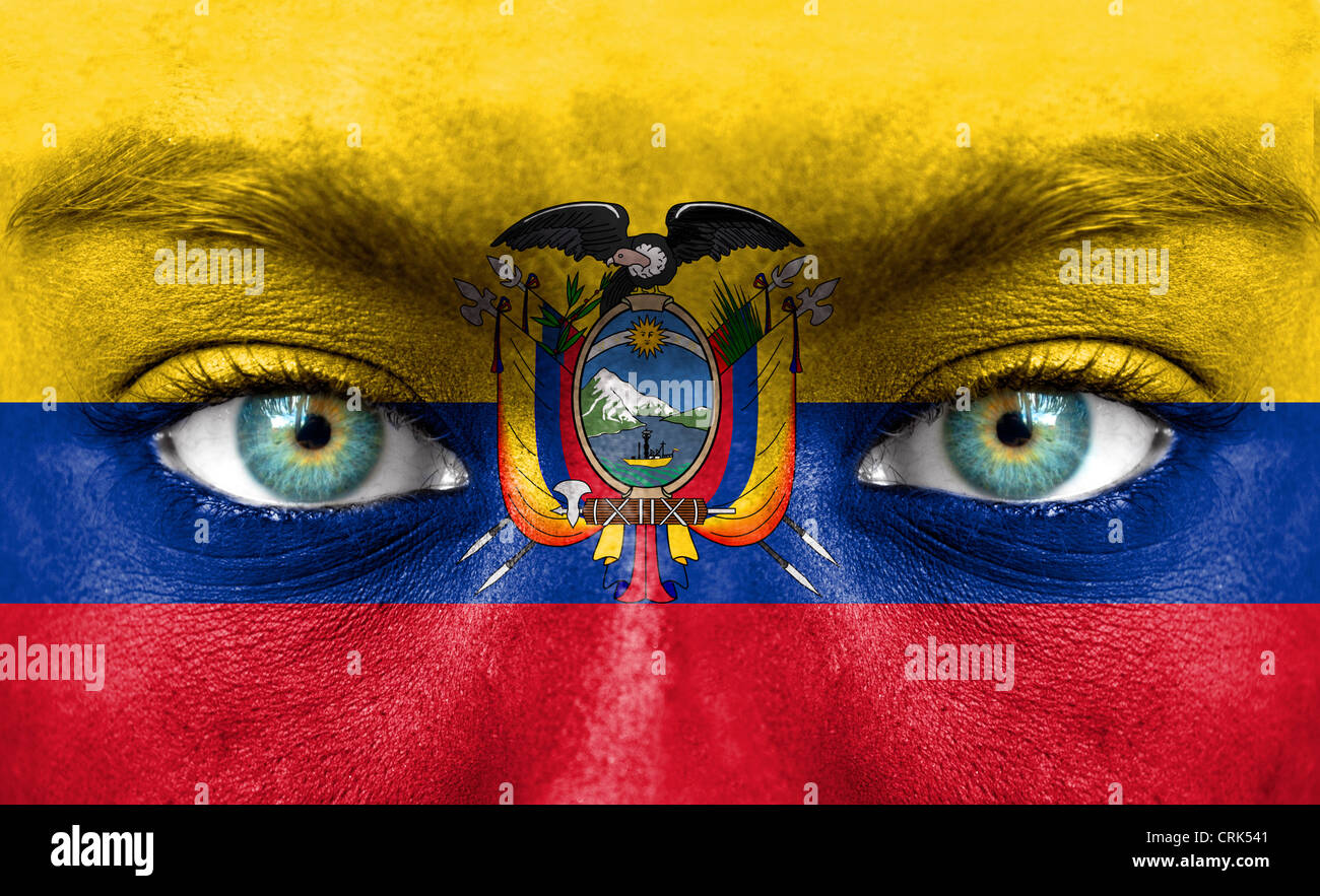 Ecuador people face paint hi-res stock photography and images - Alamy