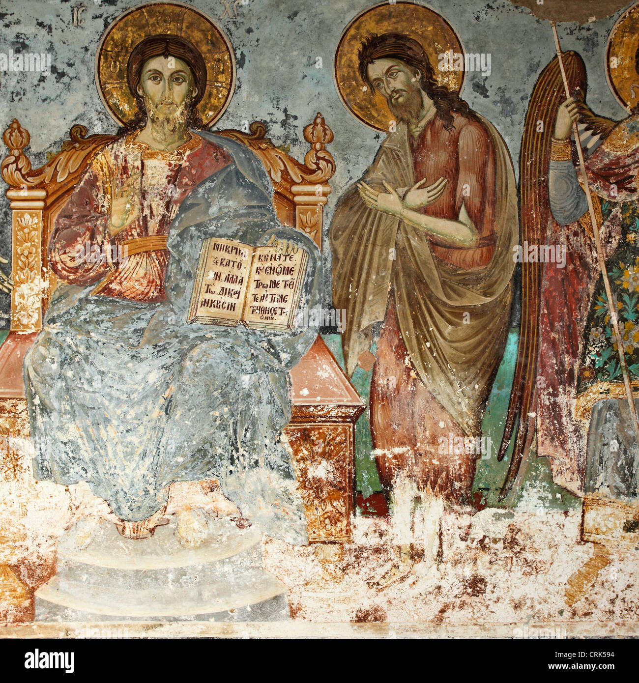 Icons at the Church of the Protaton in Karyes at Mount Athos, Greece ...