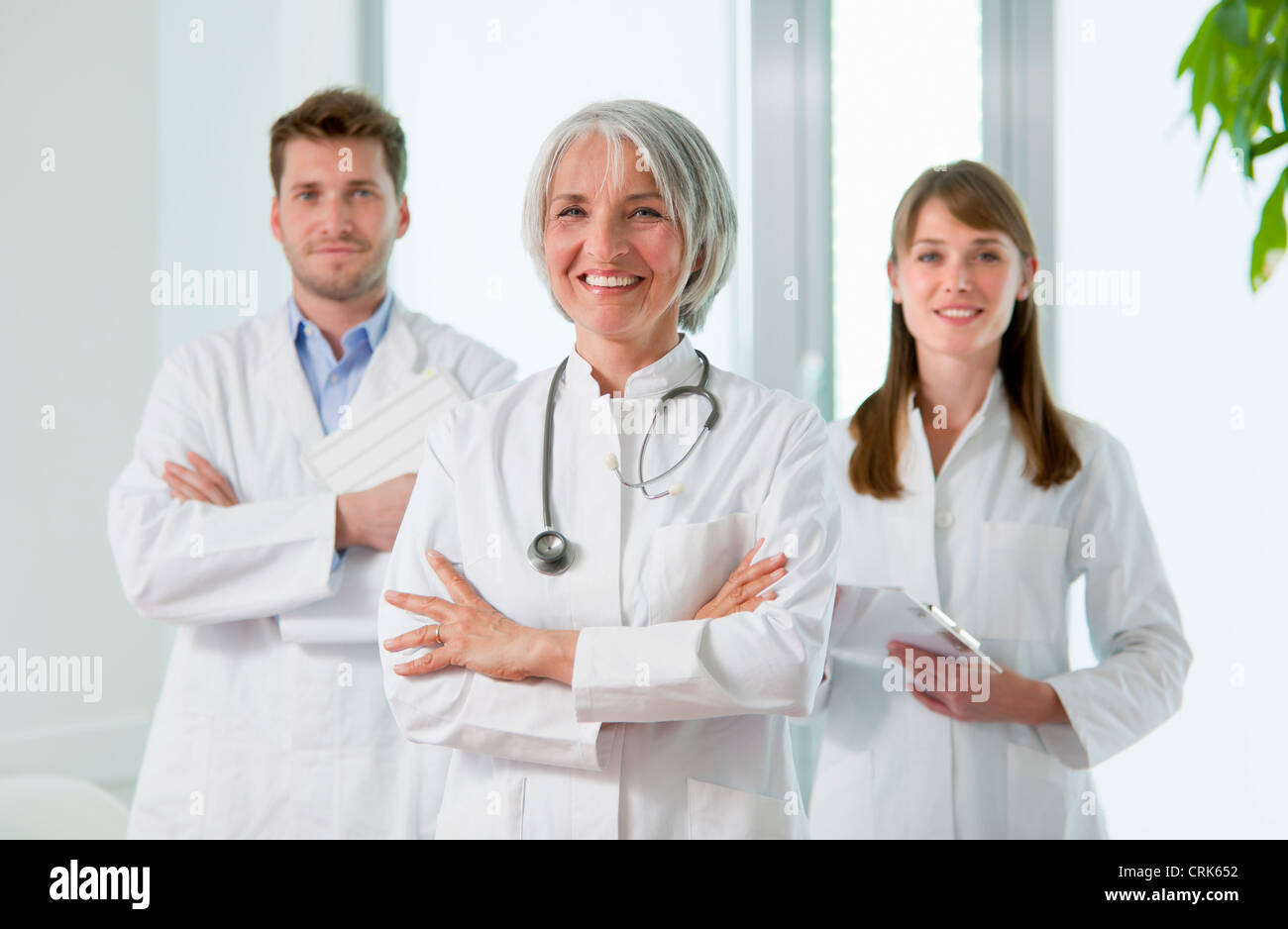 Doctors smiling together in hospital Stock Photo - Alamy