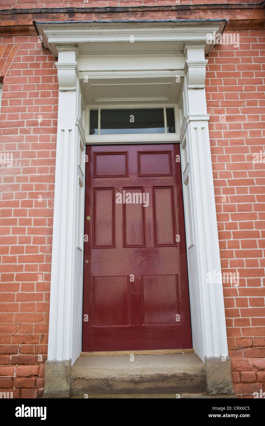 Front door of period house in Presteigne Powys Mid-Wales UK Stock Photo ...