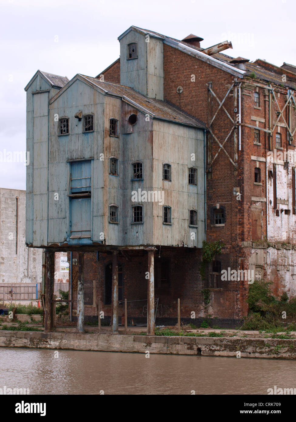 Old derelict factory, Gloucester, UK Stock Photo - Alamy