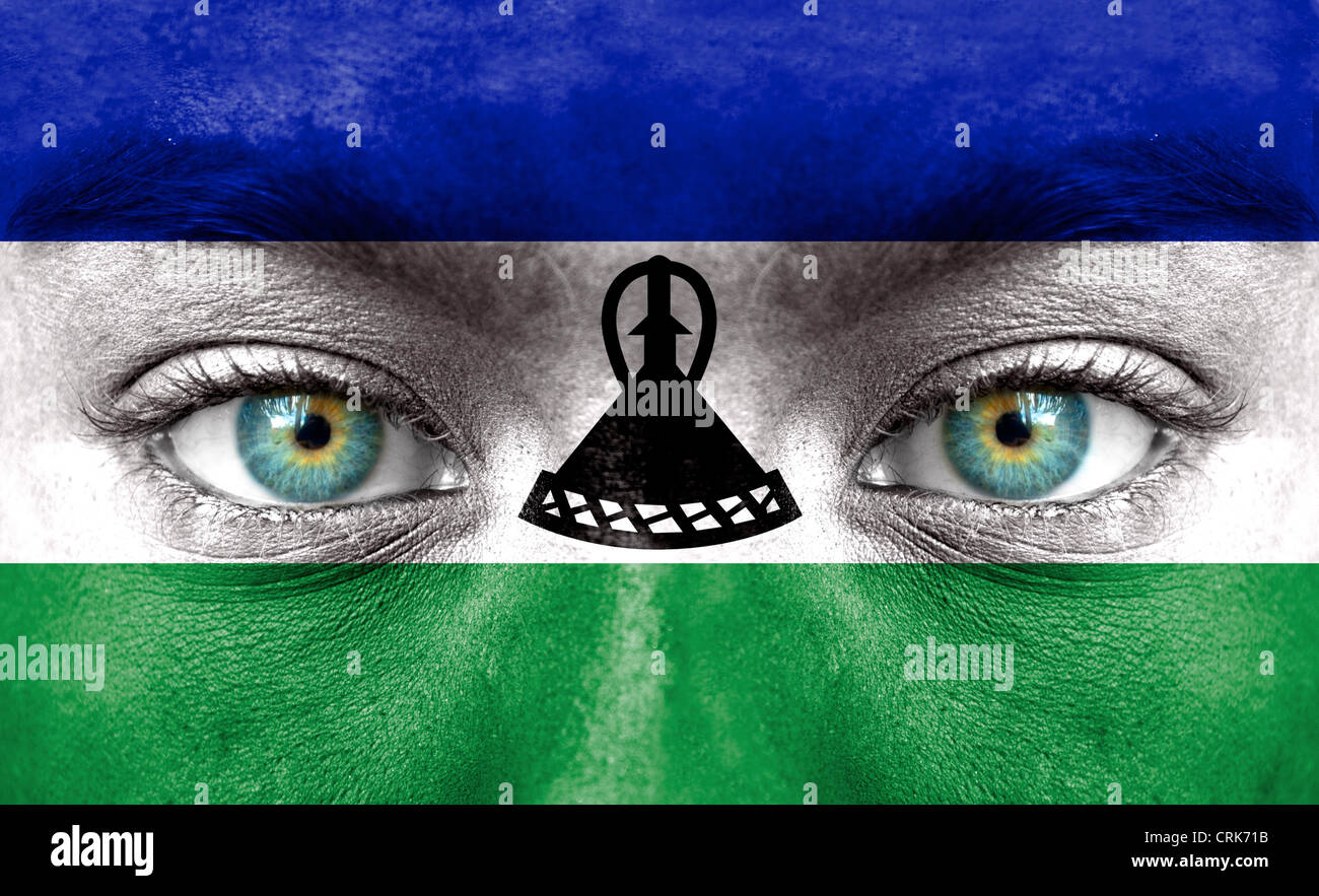 Lesotho political map hi-res stock photography and images - Alamy