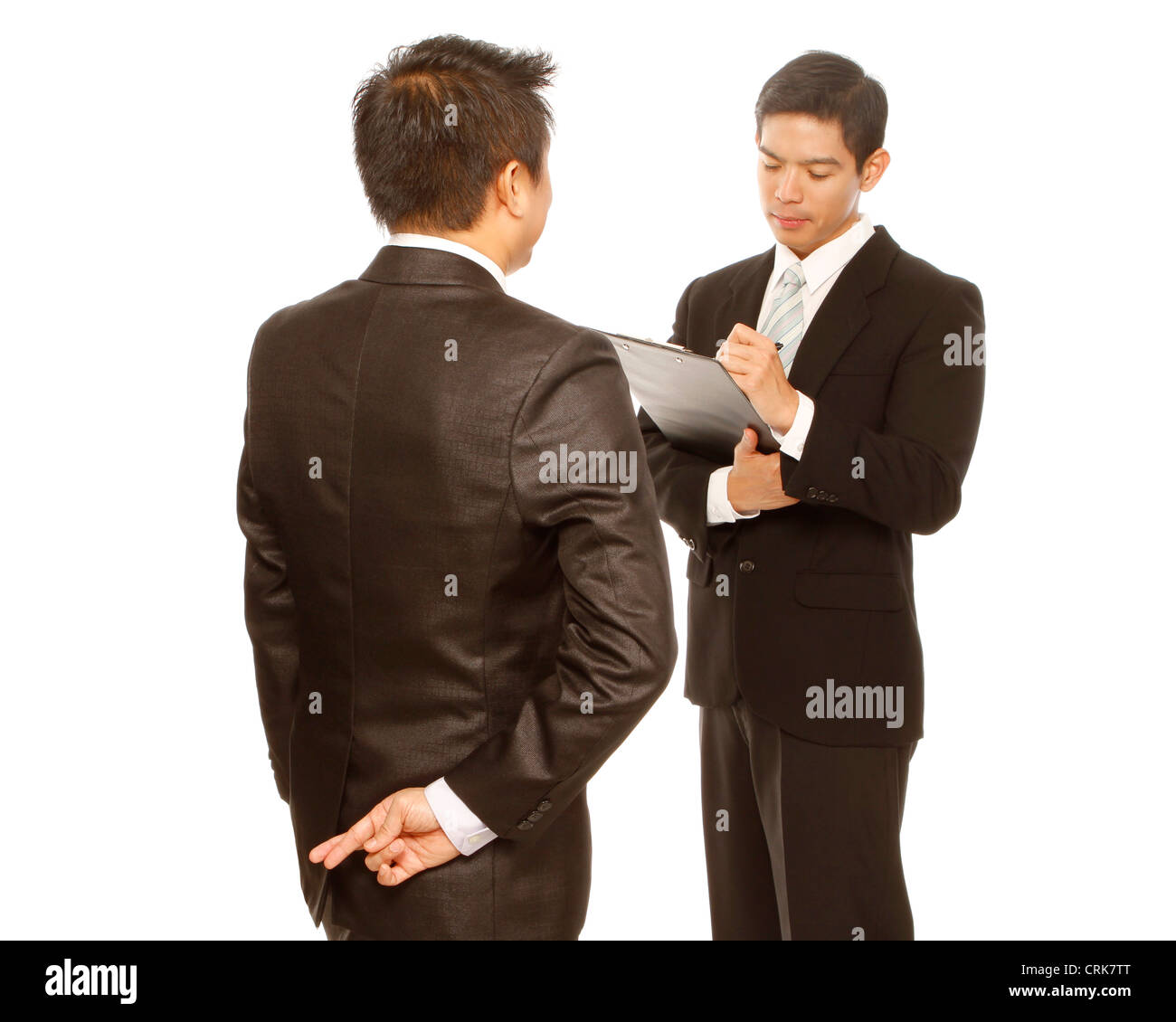 Nervous man during a job interview hi-res stock photography and images ...