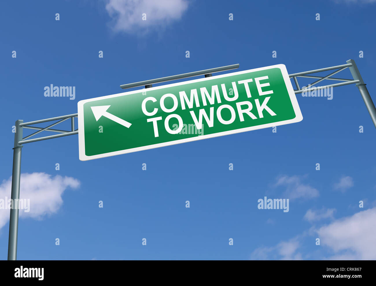 Commute to work concept Stock Photo - Alamy