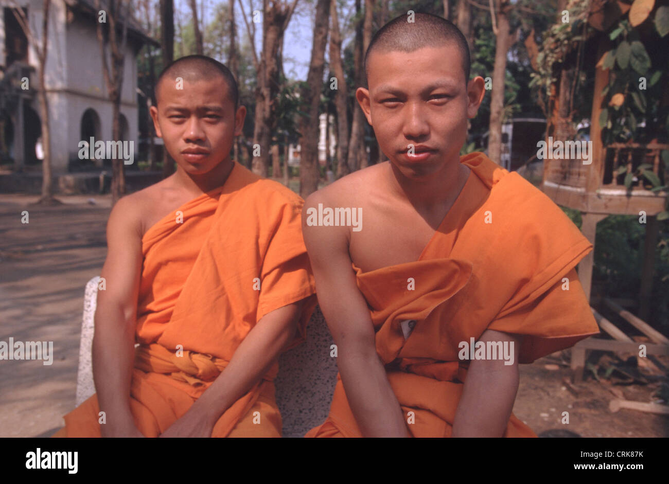 Young monks in Thailand Stock Photo - Alamy