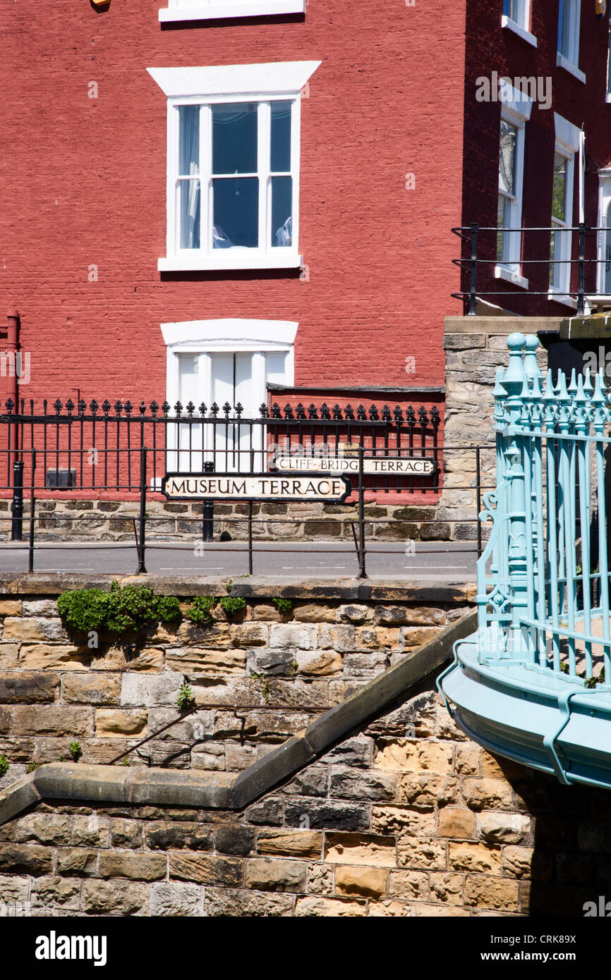 Street Signs from Cliff Bridge Scarborough North Yorkshire England ...