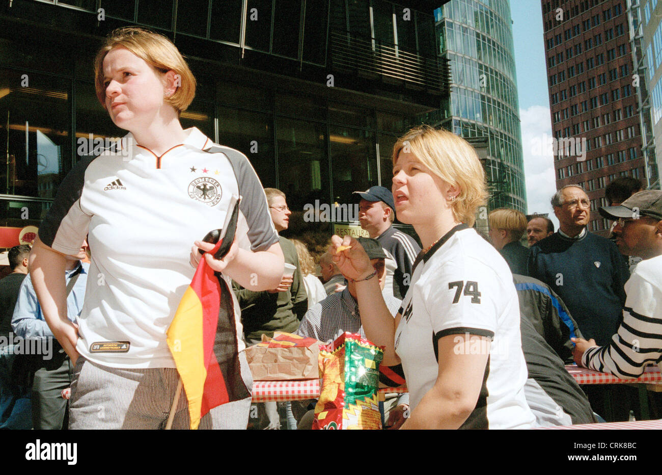 Two female football fans after a World Cup match Stock Photo - Alamy