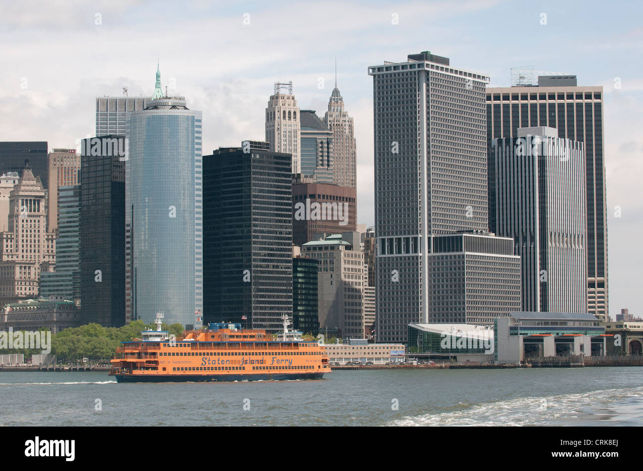 Staten Island ferry Guy V Molinari with a Manhattan skyline backdrop ...