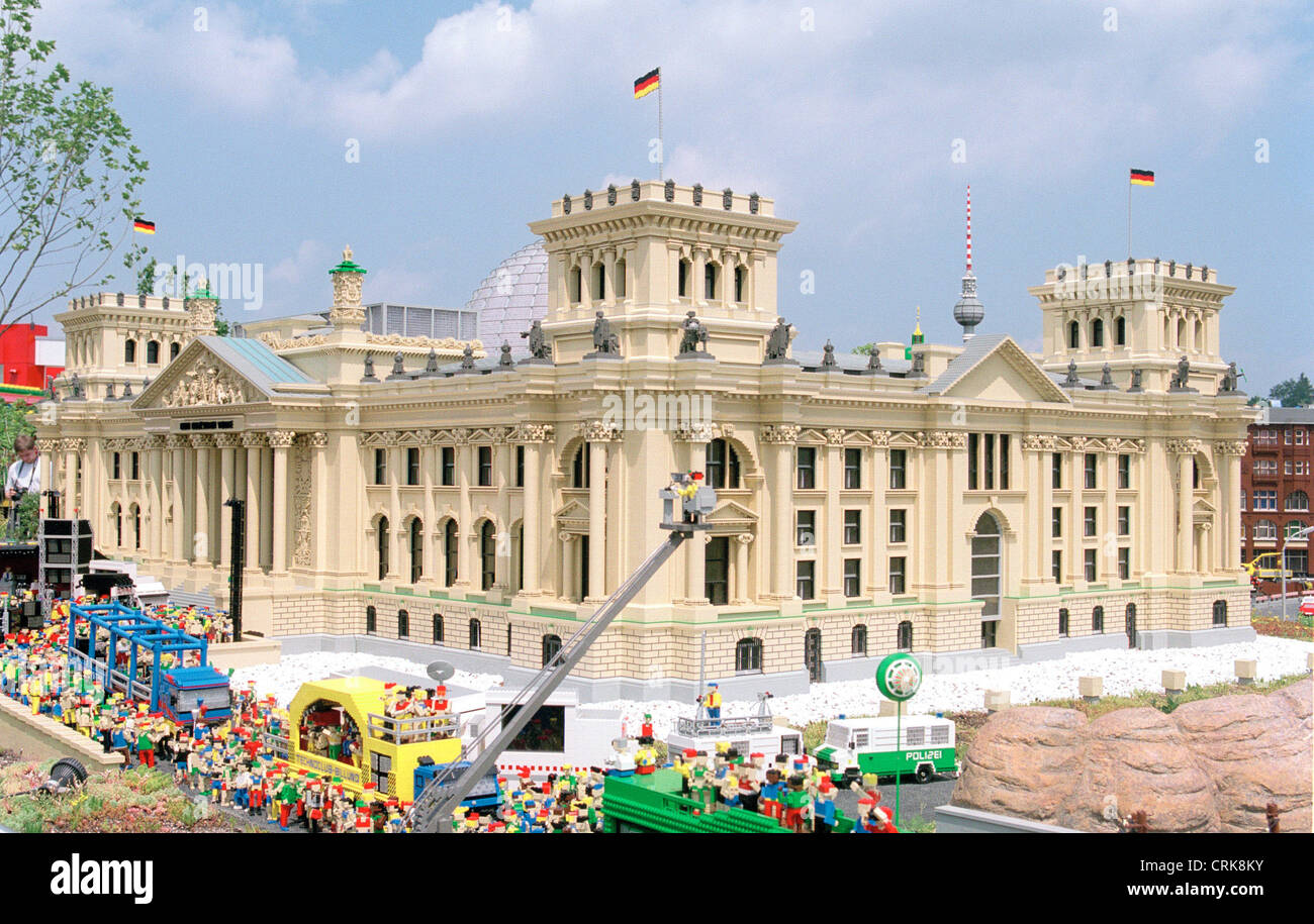 Berlin Reichstag as a miniature German Legoland Stock Photo - Alamy