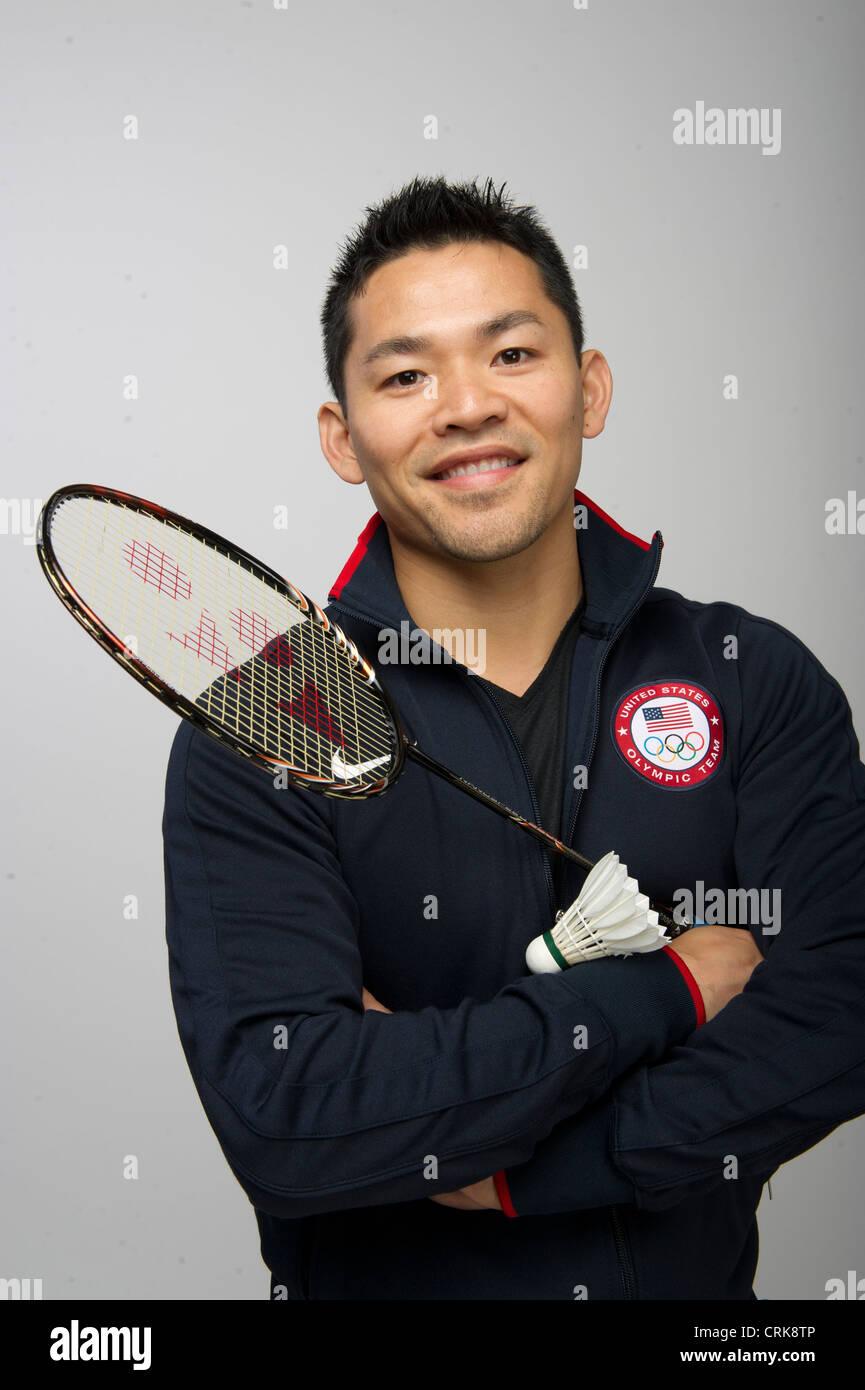 American male badminton player Howard Bach at the Team USA Media Summit ...