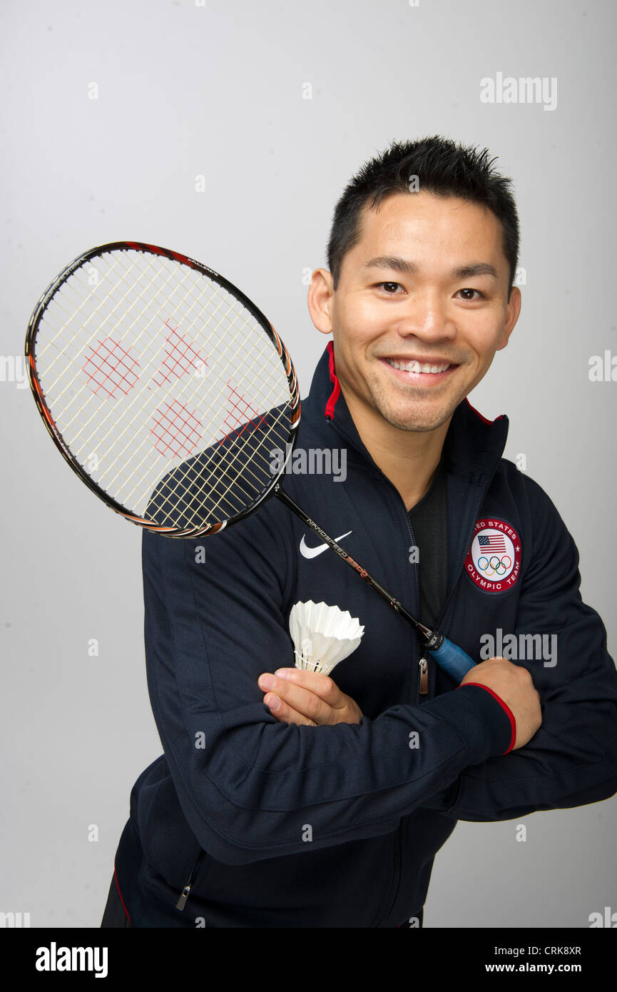 Badminton doubles player hi-res stock photography and images - Alamy