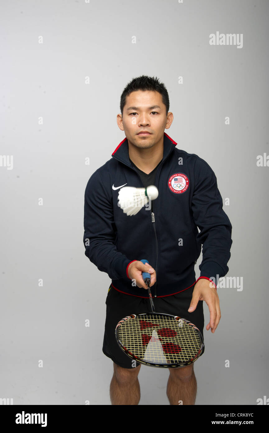 American male badminton player Howard Bach at the Team USA Media Summit ...