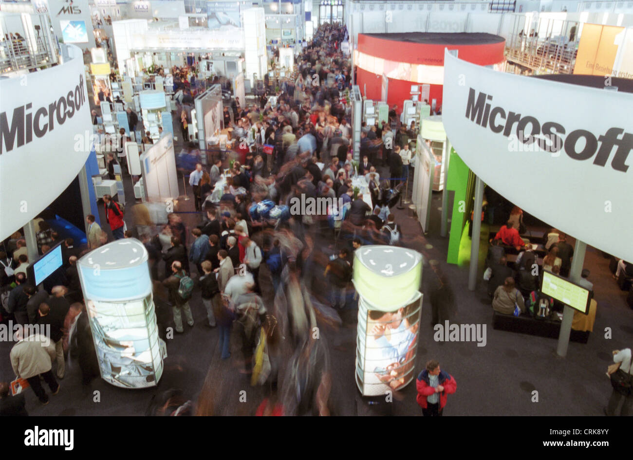 Booth of Microsoft Stock Photo - Alamy