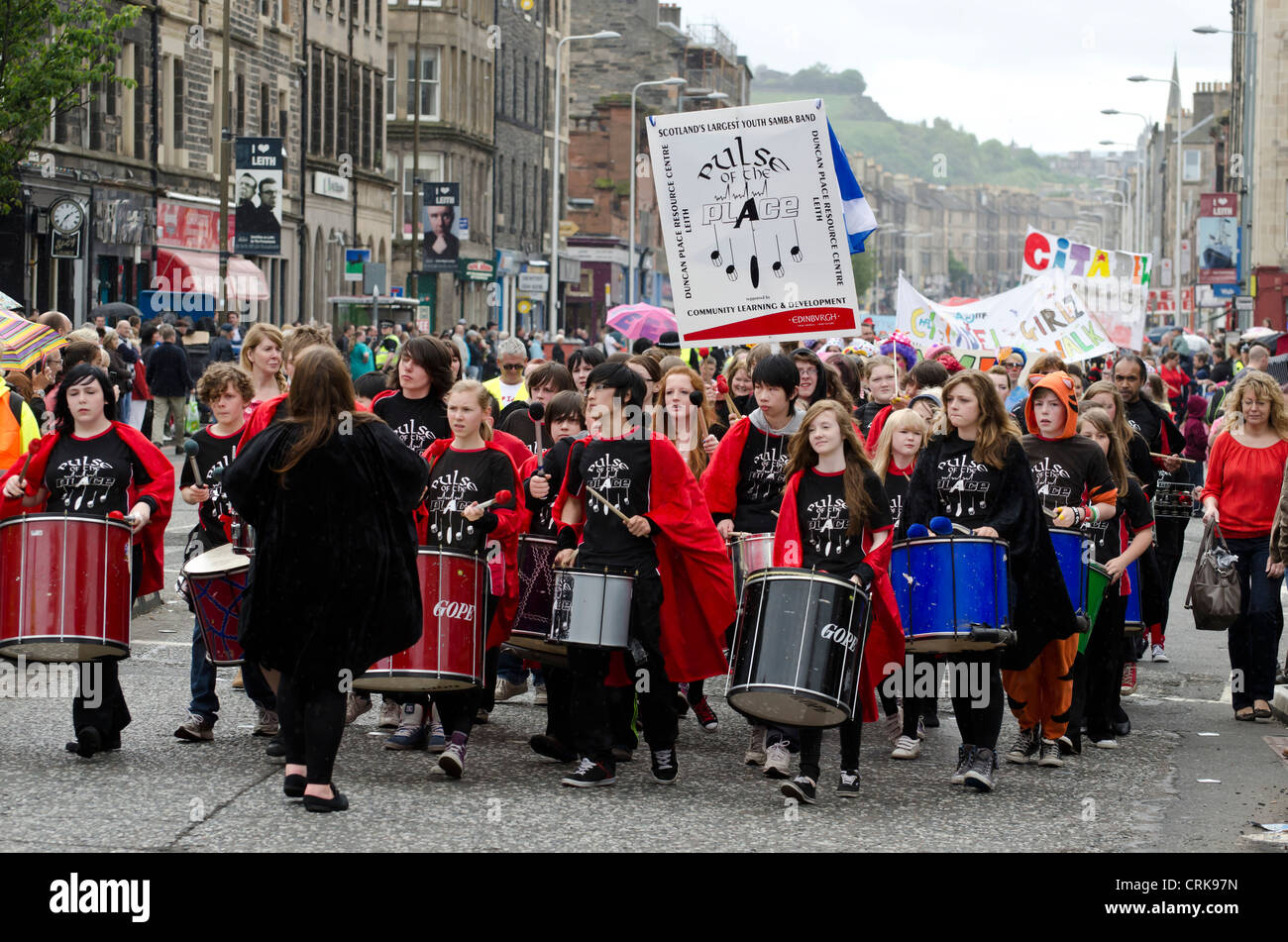 The start of the Leith Gala Day parade, in Edinburgh, Scotland Stock ...