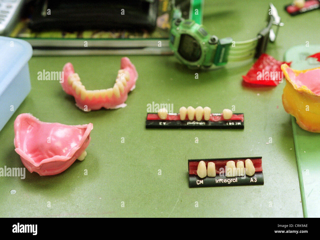 Dentures in dental laboratory hi-res stock photography and images - Alamy