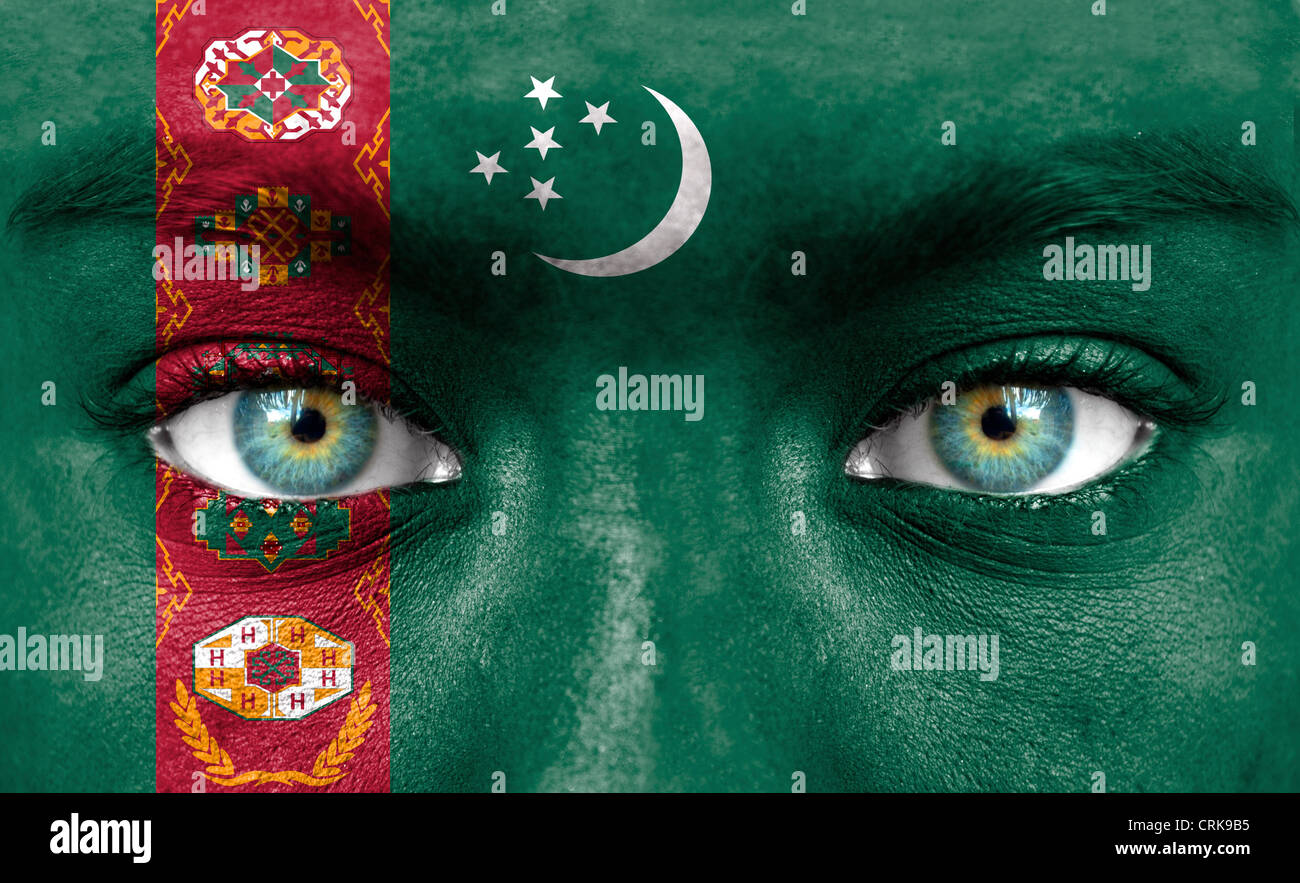 Turkmenistan country map hi-res stock photography and images - Alamy