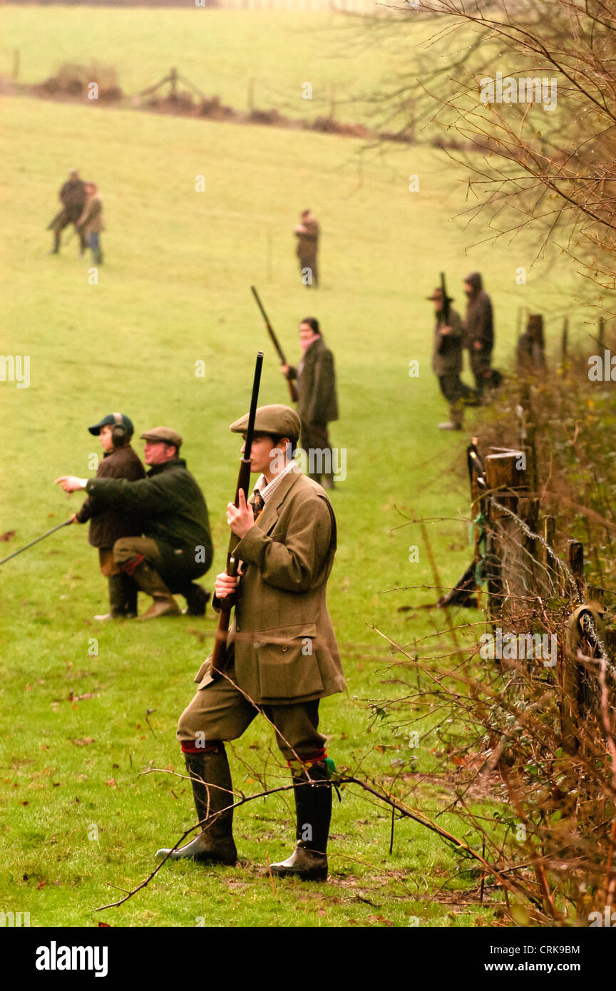 Shhoting party in East Sussex Stock Photo - Alamy