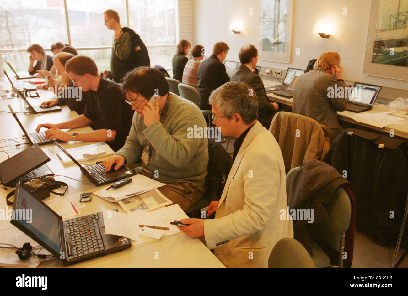 Journalists in the International Press Stock Photo - Alamy