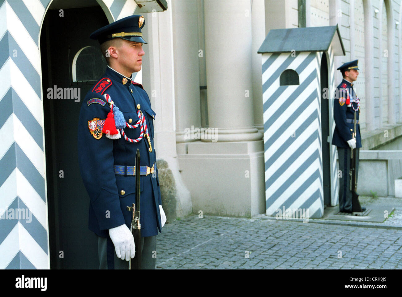 Two guards in front entrance hi-res stock photography and images - Alamy