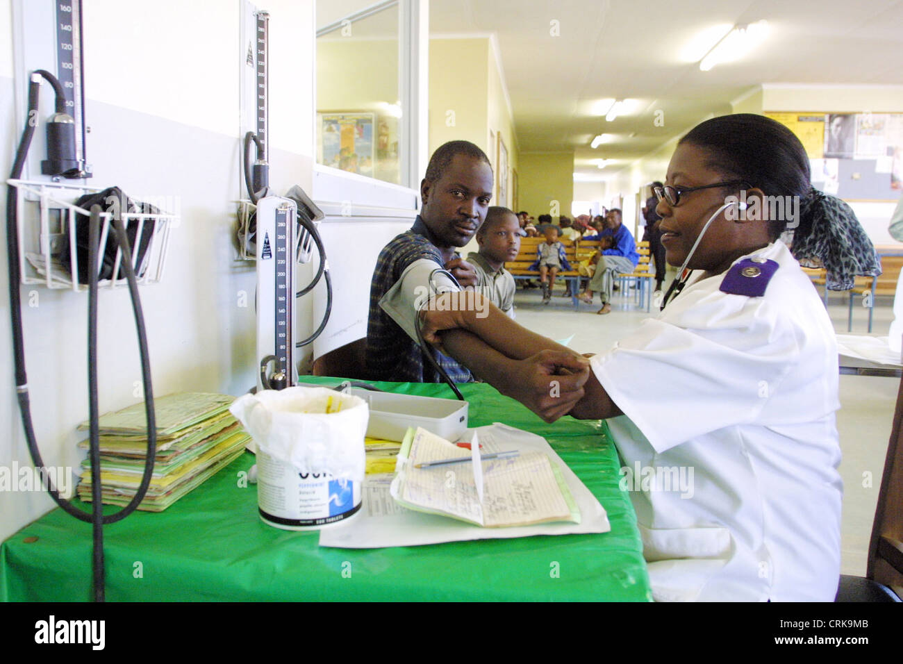 Medical examination of patients in Namibia Stock Photo - Alamy
