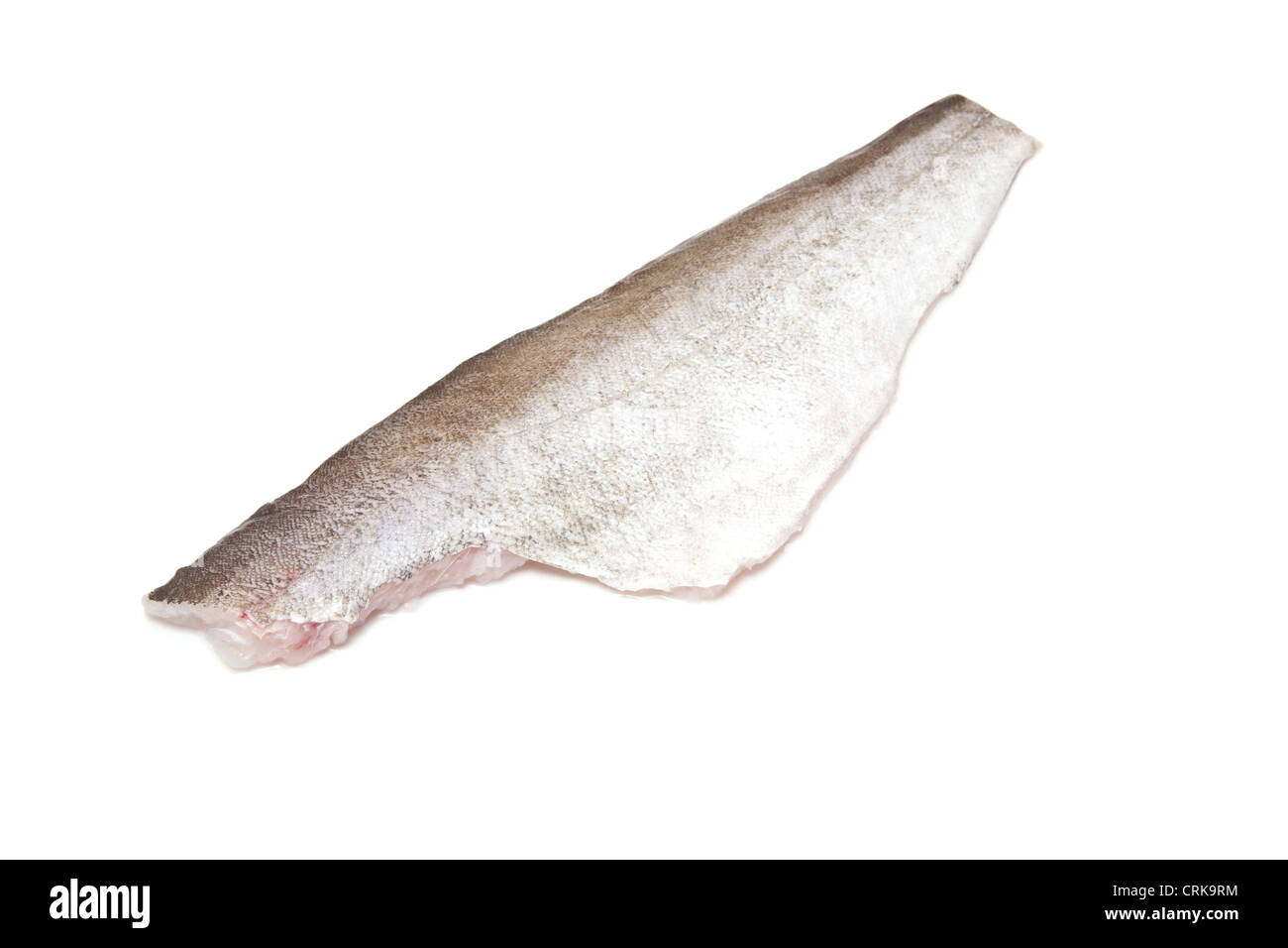 Pollock (Pollachius pollachius) fish fillet isolated on a white studio ...