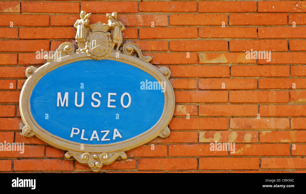 Museum name plate hi-res stock photography and images - Alamy