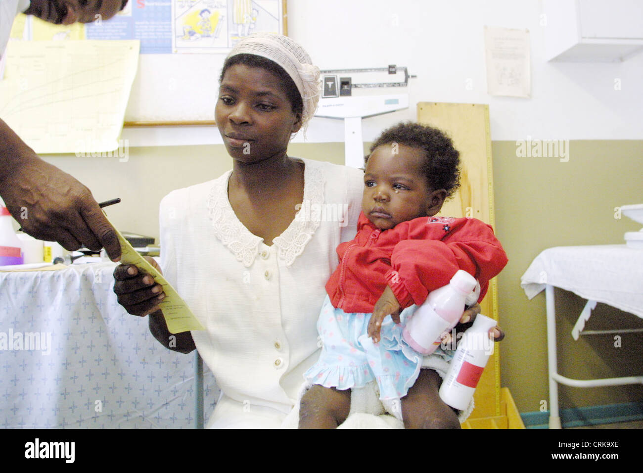 Medical examination of young children in Namibia Stock Photo - Alamy