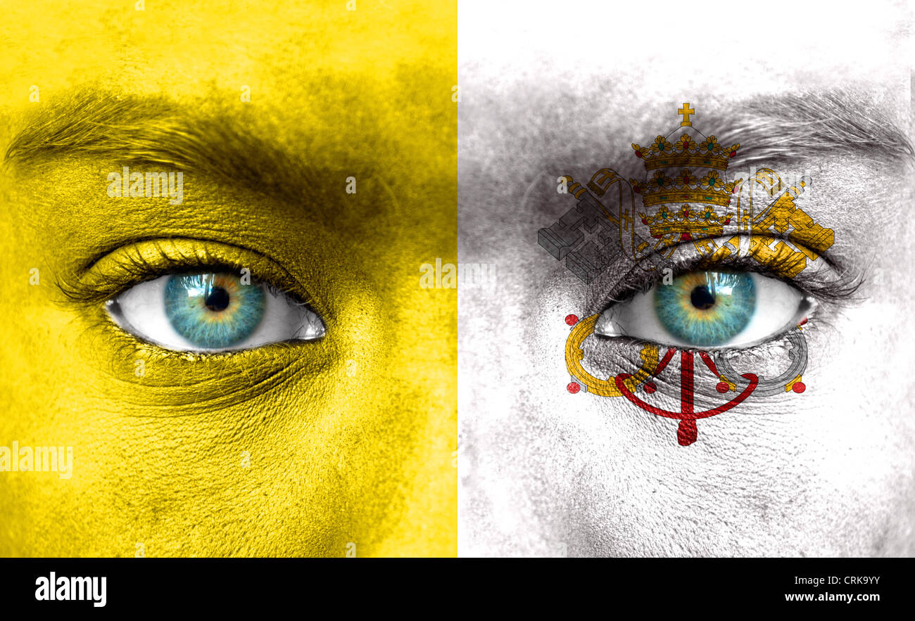 Face paint world map hi-res stock photography and images - Alamy