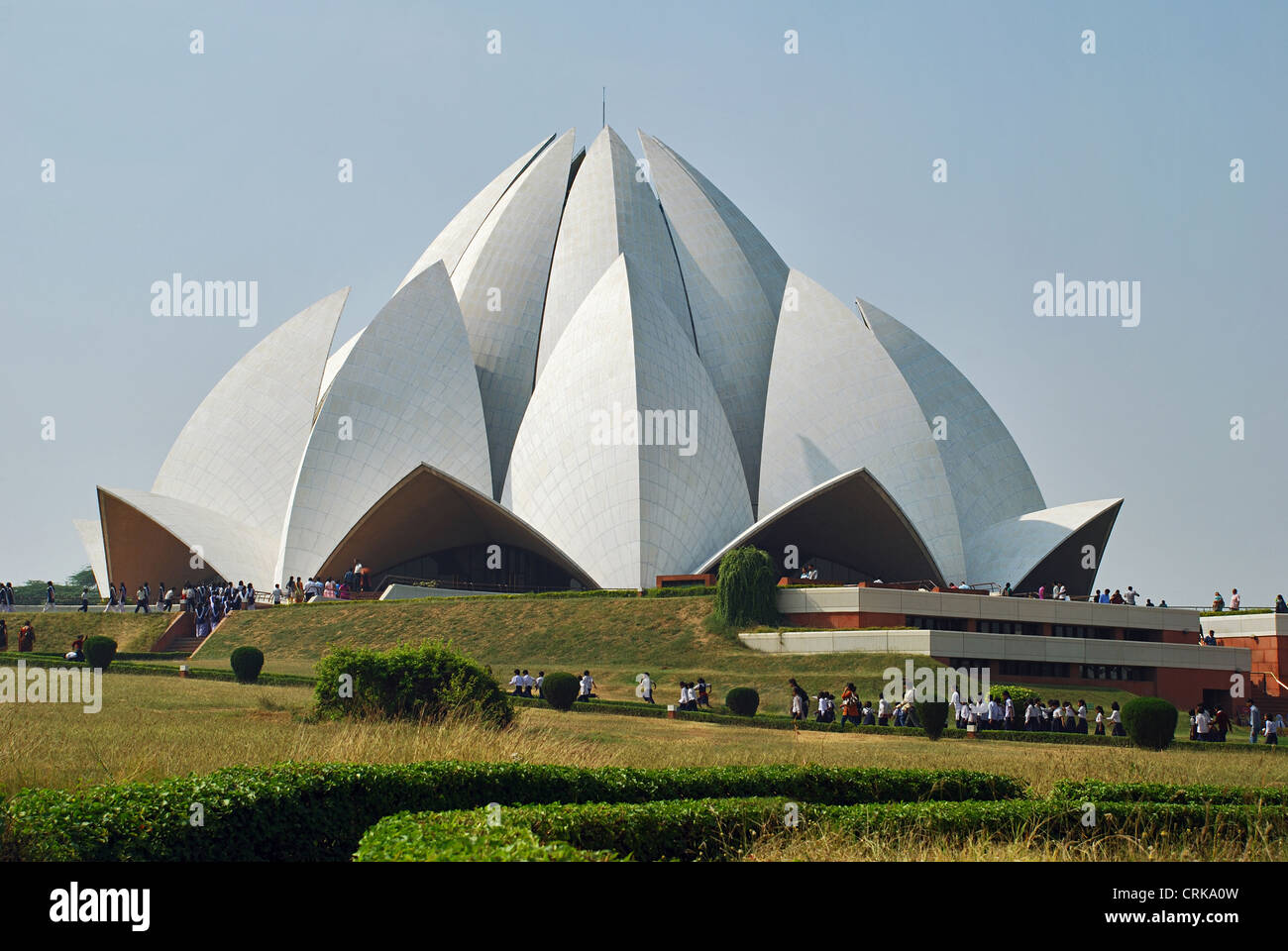 Bahai House of Worship also known as Lotus Temple, Delhi, India Stock ...
