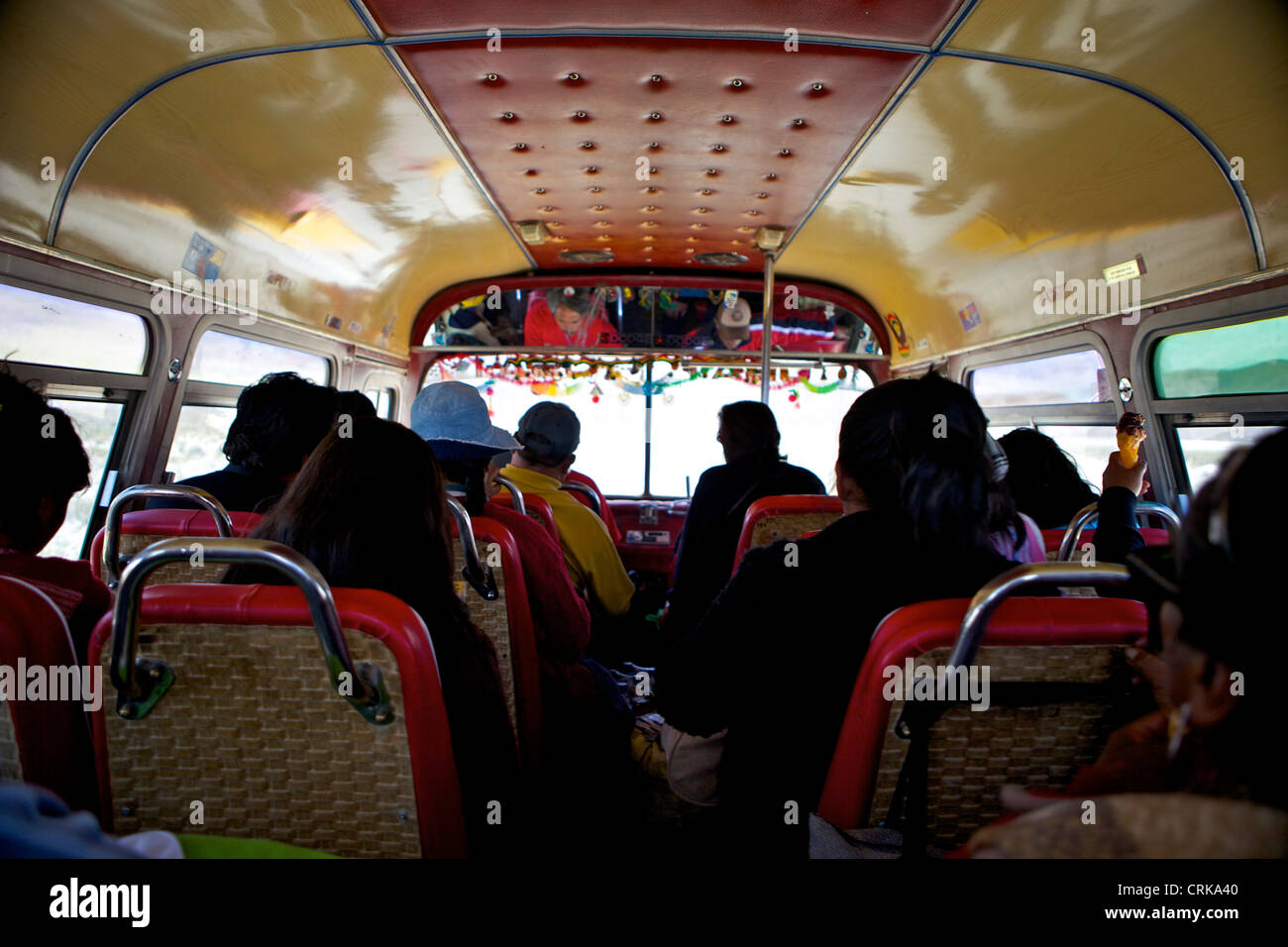On a Bolivia bus, Uyuni, Bolivia Stock Photo - Alamy