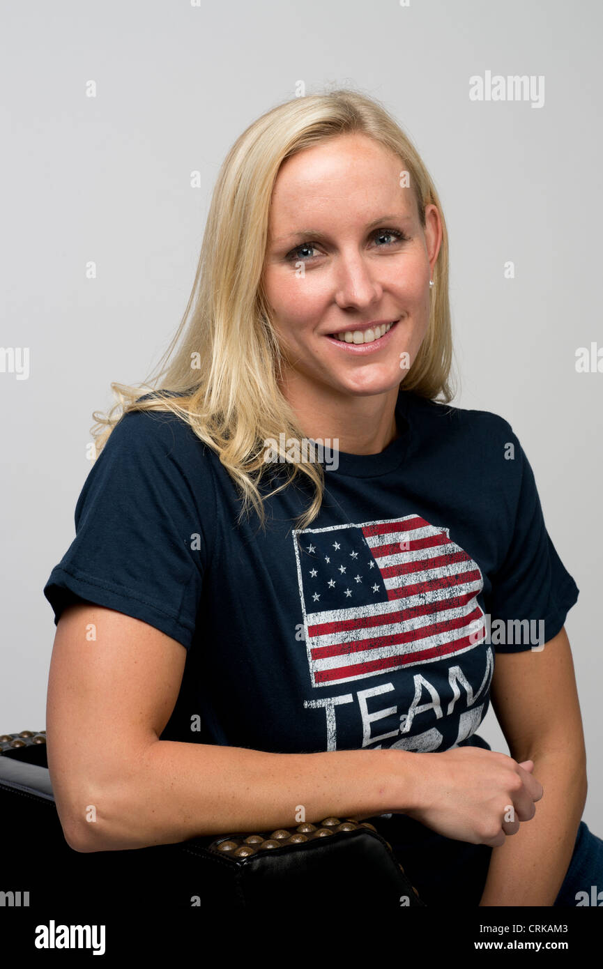 50 Freestyle swimmer Jessica Hardy poses at the Team USA Media Summit ...