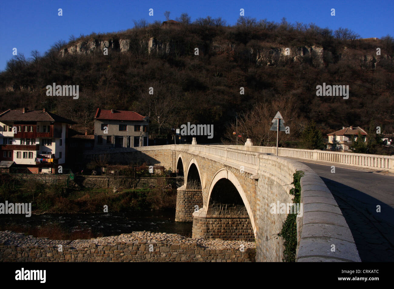Arched bridge, Veliko Tarnovo, Bulgaria Stock Photo - Alamy