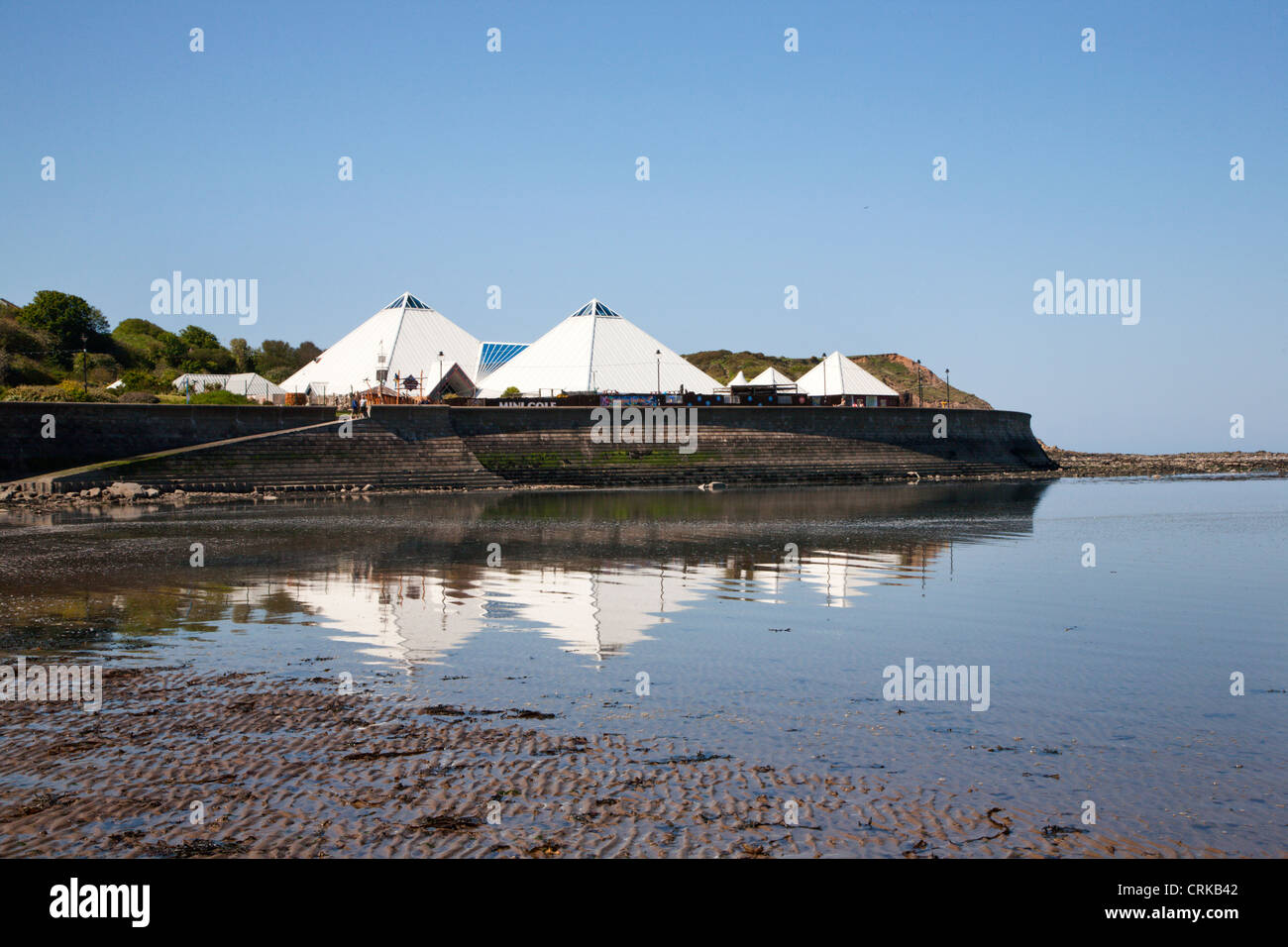 Sea Life Centre at Scalby Mills from the Beach Scarborough North ...