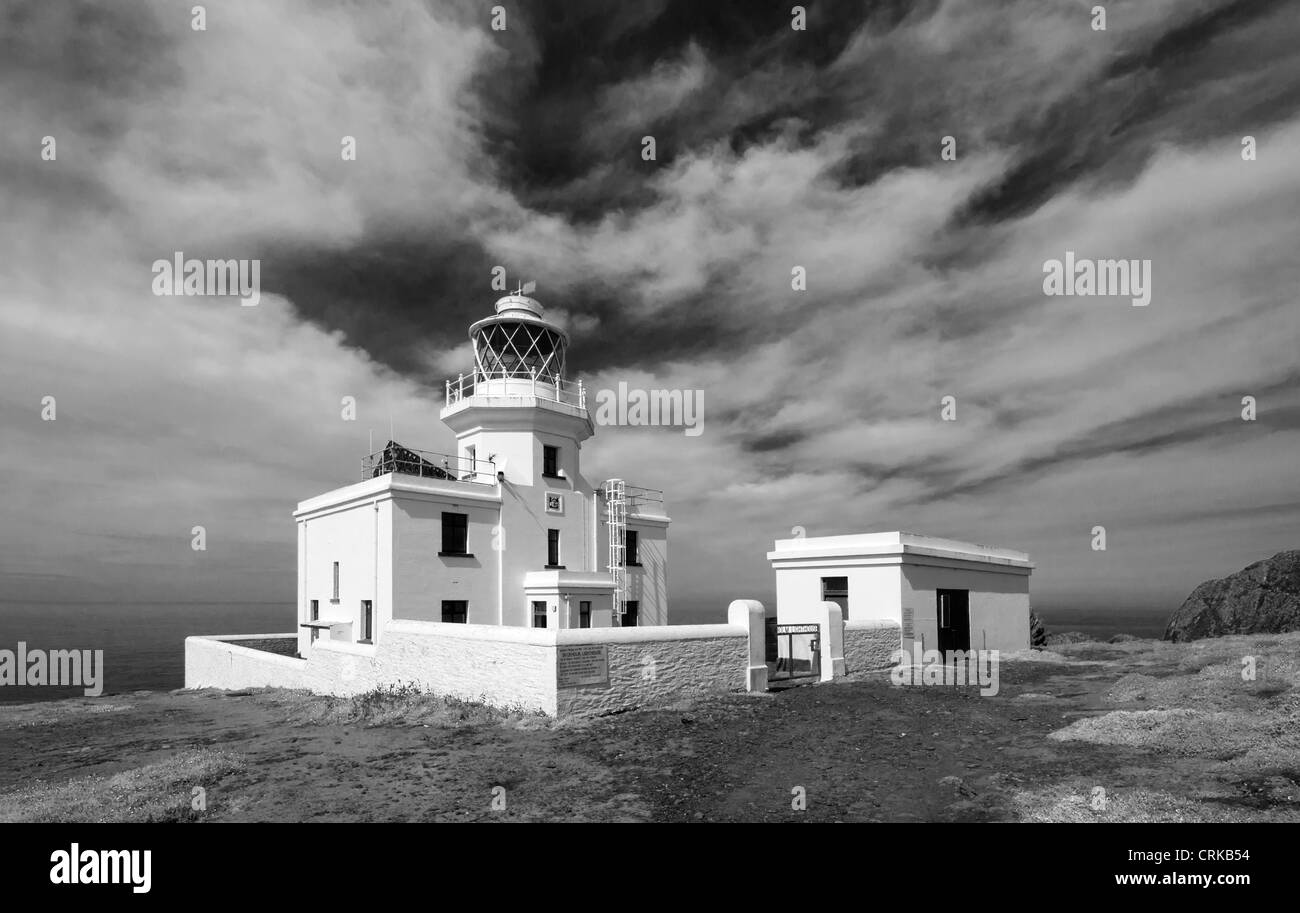 Skokholm island lighthouse UK Stock Photo - Alamy