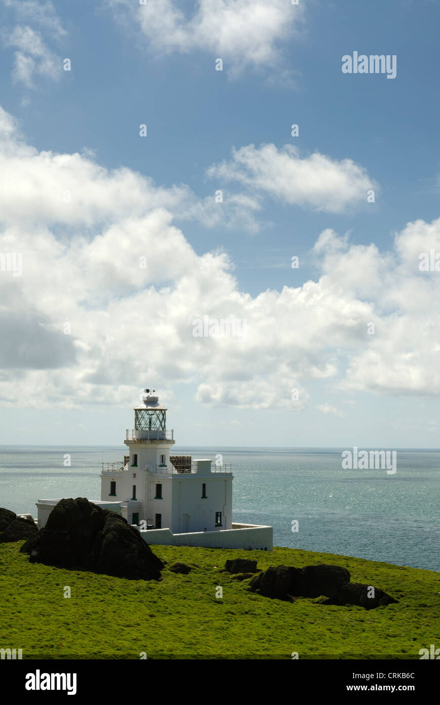 Skokholm island lighthouse UK Stock Photo - Alamy