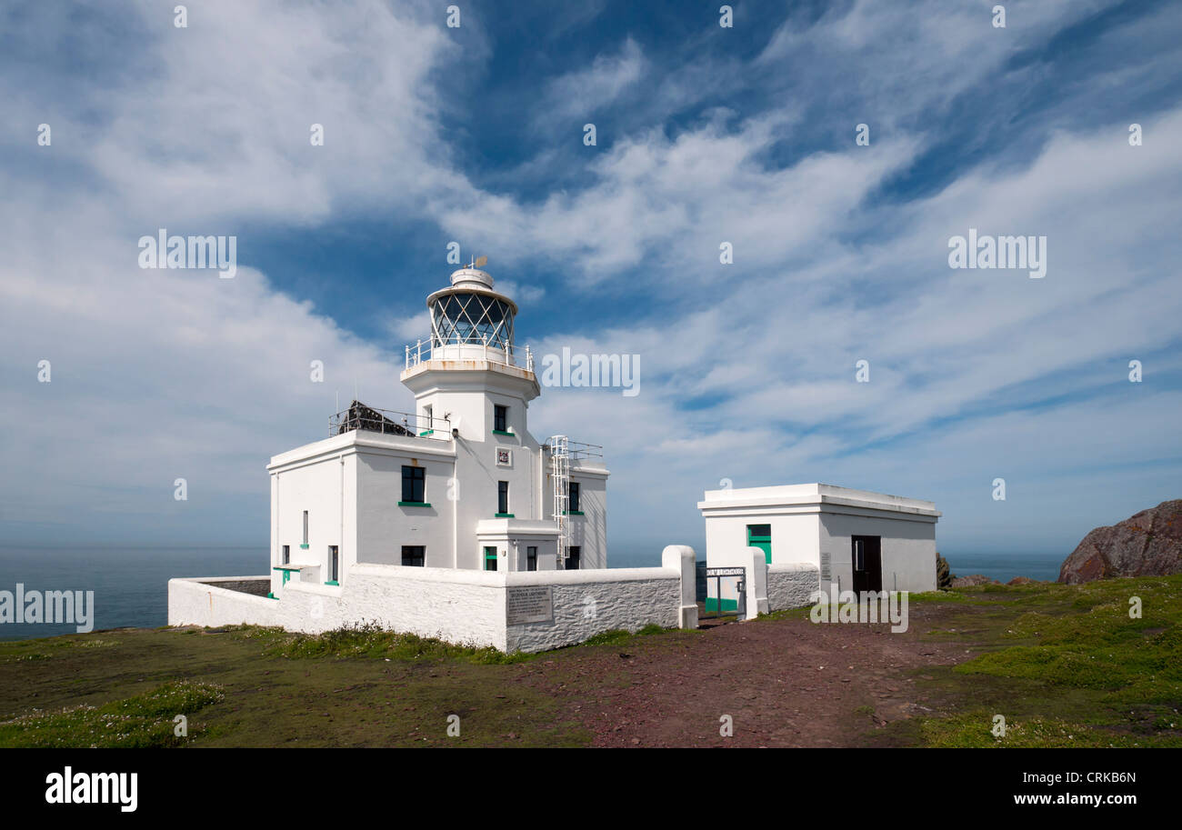 Skokholm island lighthouse UK Stock Photo - Alamy