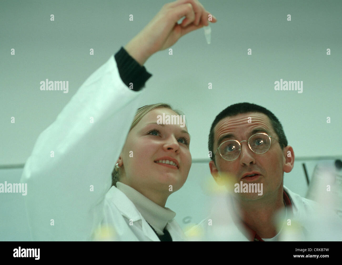 Experiments in the genetics lab Stock Photo - Alamy
