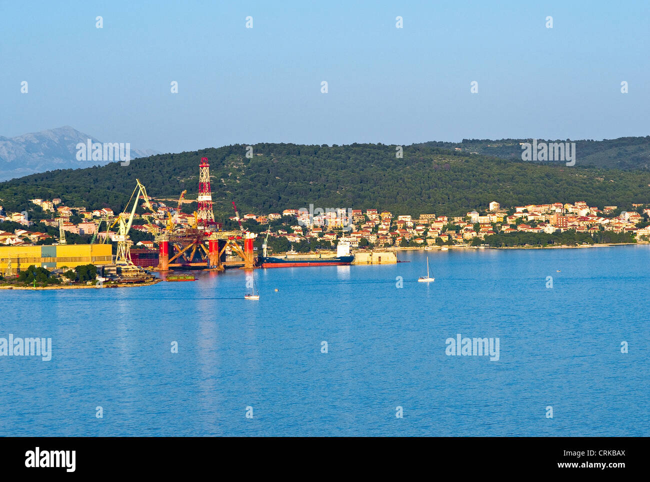 Croatia Trigor port Stock Photo - Alamy