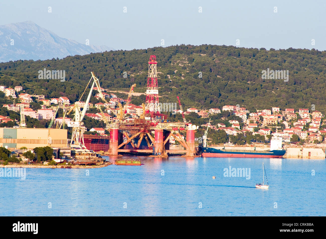 Croatia Trigor port Stock Photo - Alamy