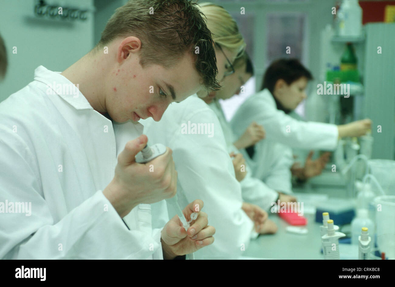Experiments in the genetics lab Stock Photo - Alamy