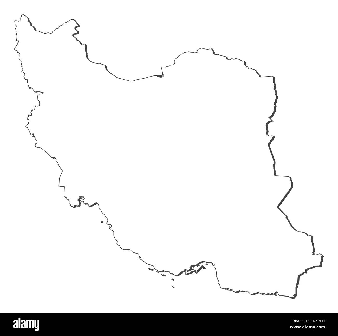 Political map of Iran with the several provinces Stock Photo - Alamy