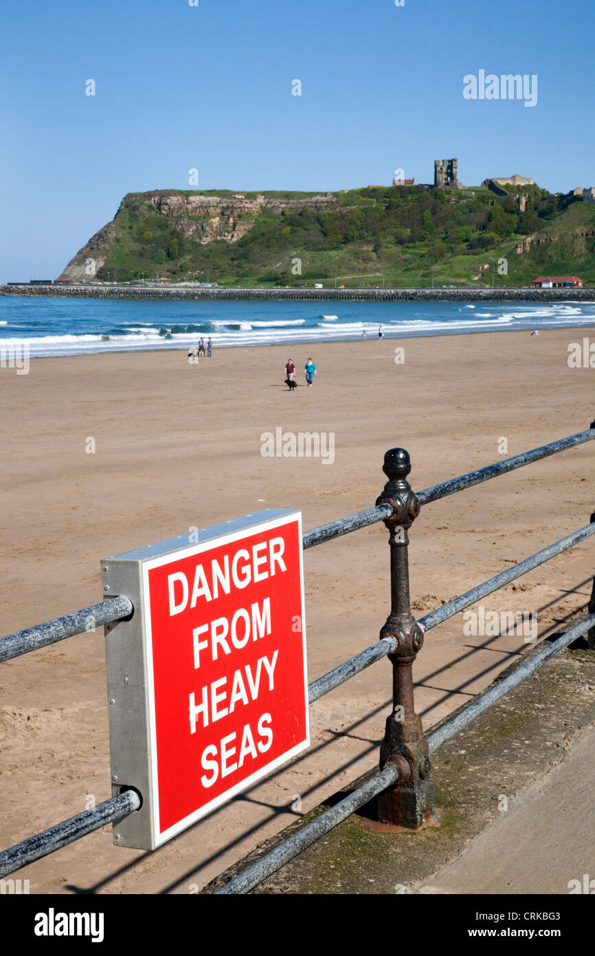 Danger from heavy seas sign hi-res stock photography and images - Alamy
