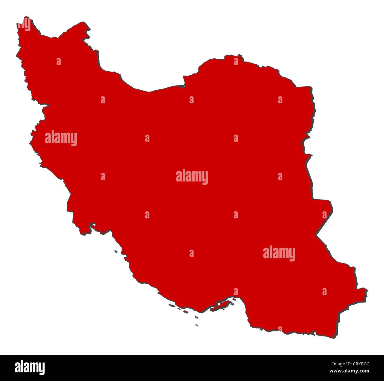 Political map of Iran with the several provinces Stock Photo - Alamy