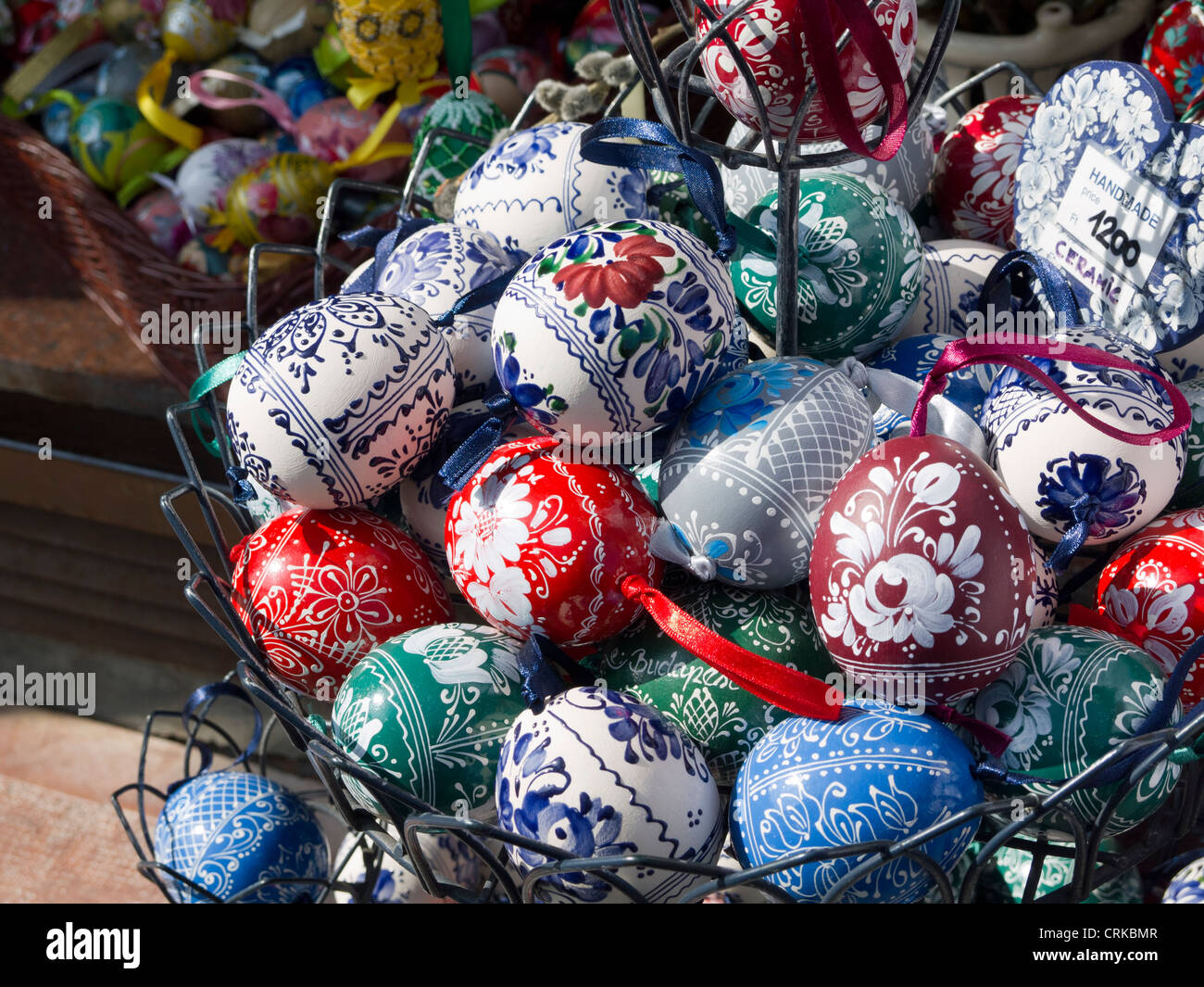 Painted Easter Eggs on the market in the Beautiful City of Budapest ...