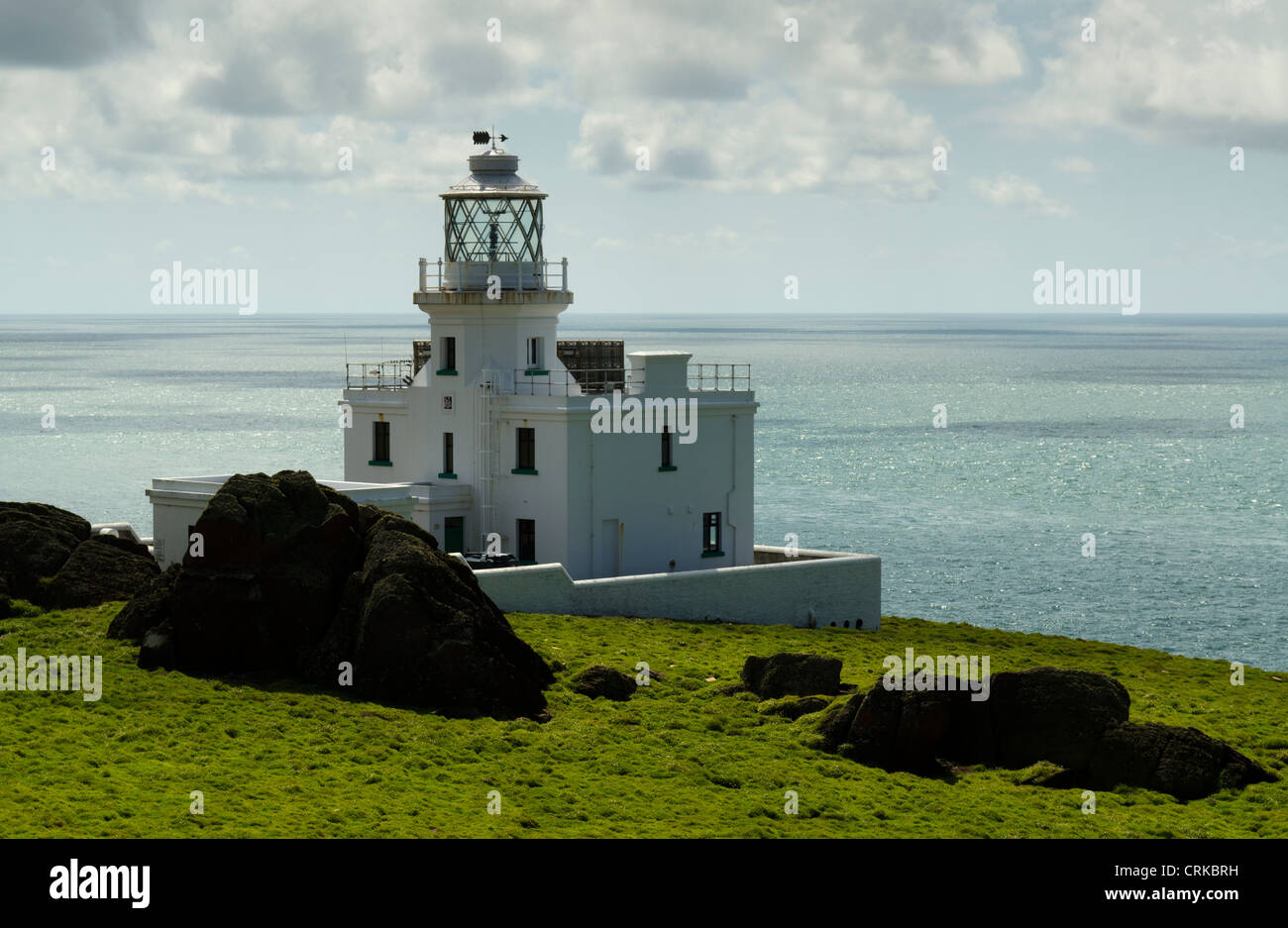 Skokholm island lighthouse UK Stock Photo - Alamy