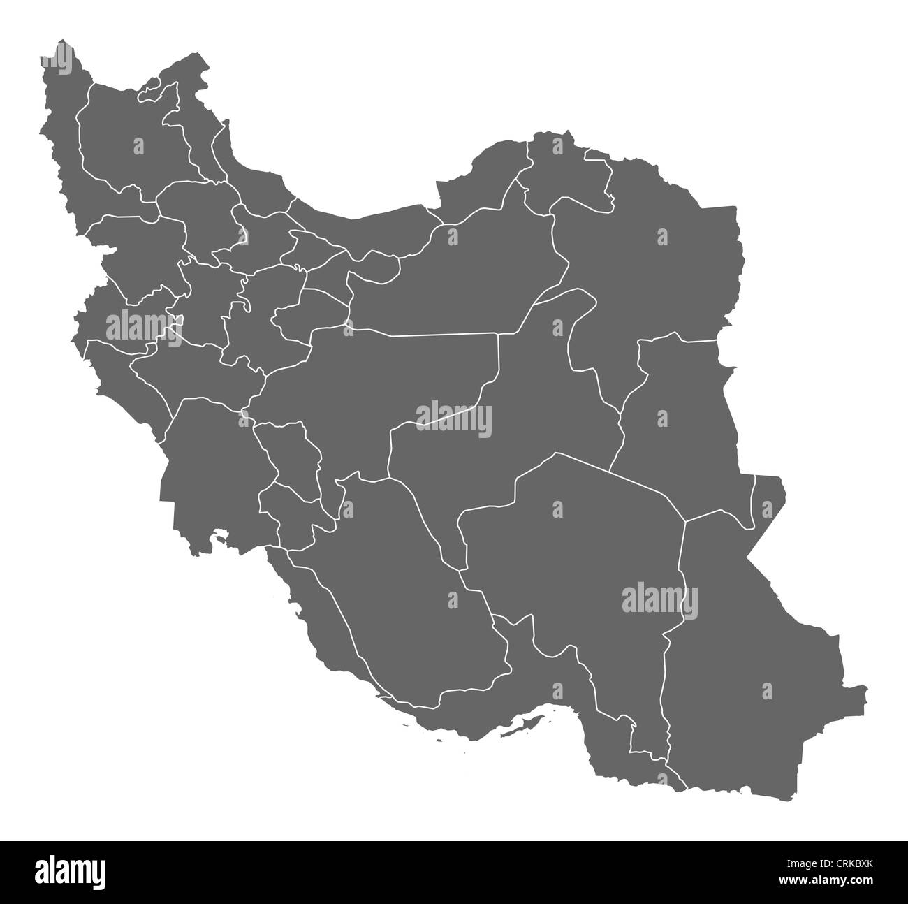 Iran map Black and White Stock Photos & Images - Alamy