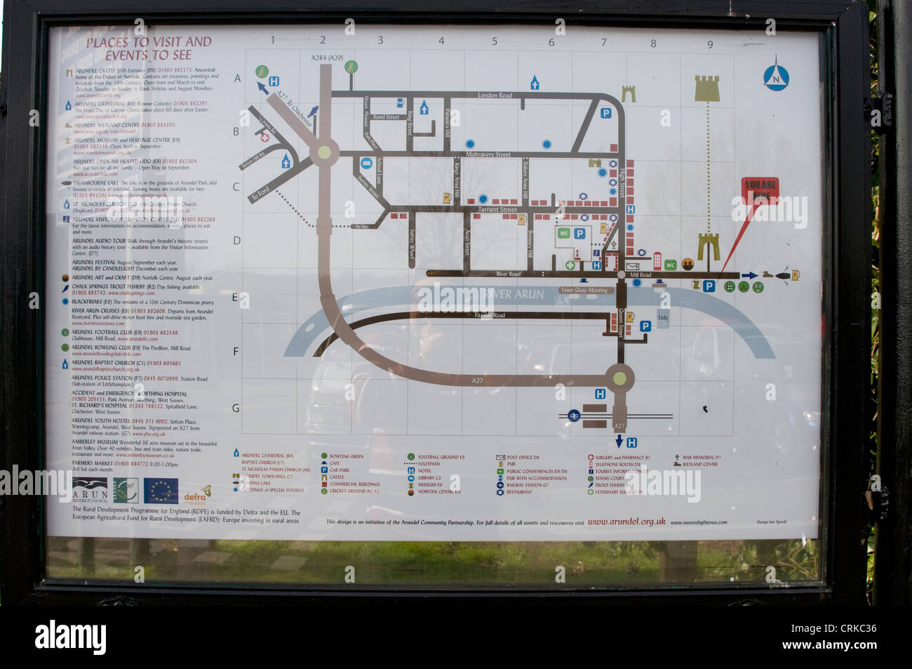 A street map of Arundel,West Sussex, Britain Stock Photo - Alamy